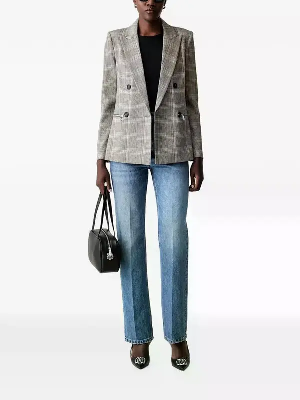 Victoria Beckham Pressed-crease Straight-leg Jeans - Blue