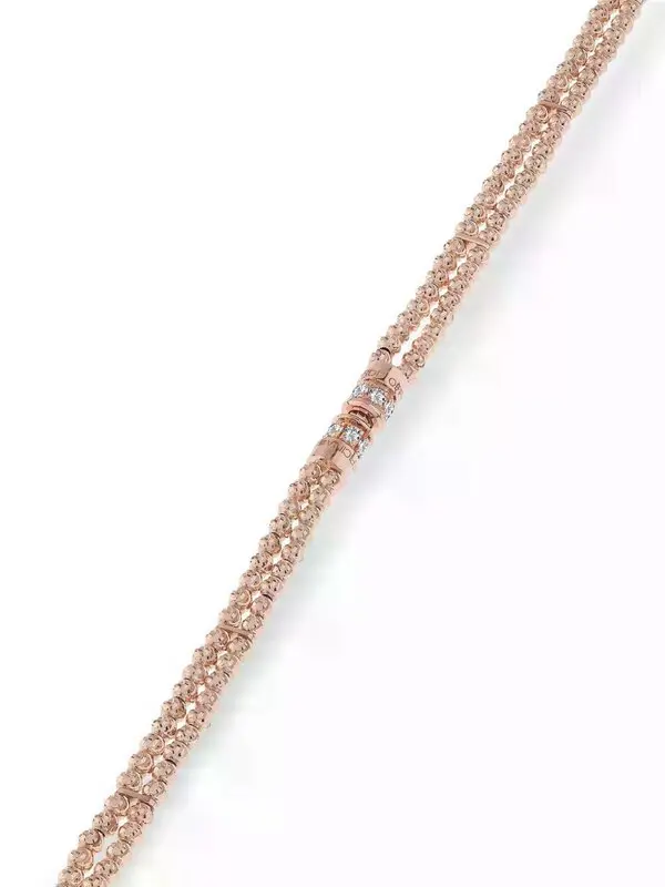 OFFICINA BERNARDI Rose Gold Diamond And Ruby Bracelet