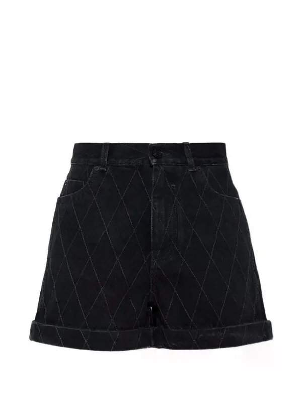 Balmain Diamond Quilted Turn-up Shorts
