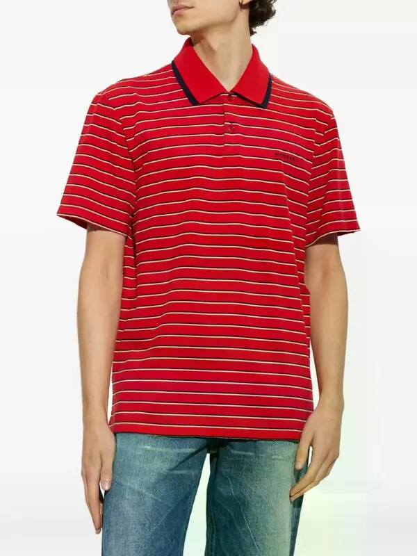 Alexander McQueen Striped Cotton Polo Shirt