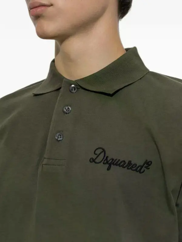 Dsquared2 Logo-embroidered Polo Shirt