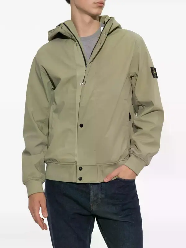 Stone Island Logo-patch Hooded Jacket
