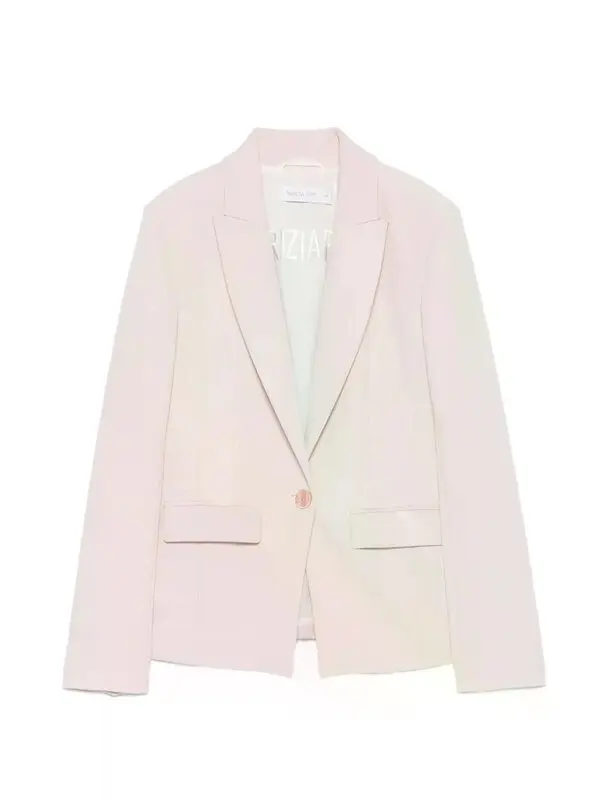 Patrizia Pepe Single-breasted Blazer With Notched Lapels