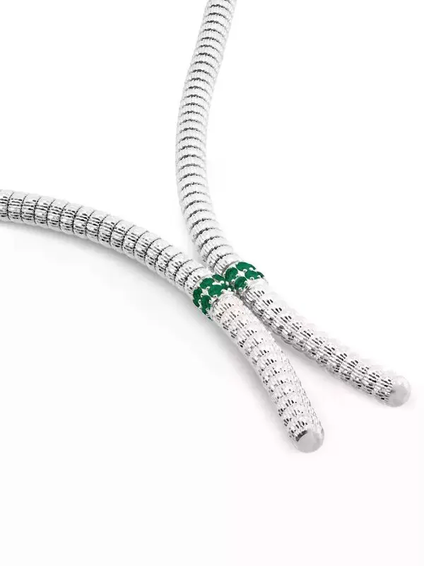 OFFICINA BERNARDI Enigma S Necklace With Diamonds And Emeralds