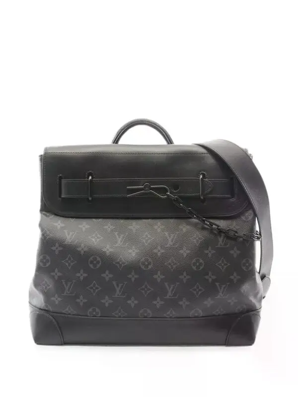LOUIS VUITTON 2021 Pm Steamer Monogram Eclipse Tote Bag