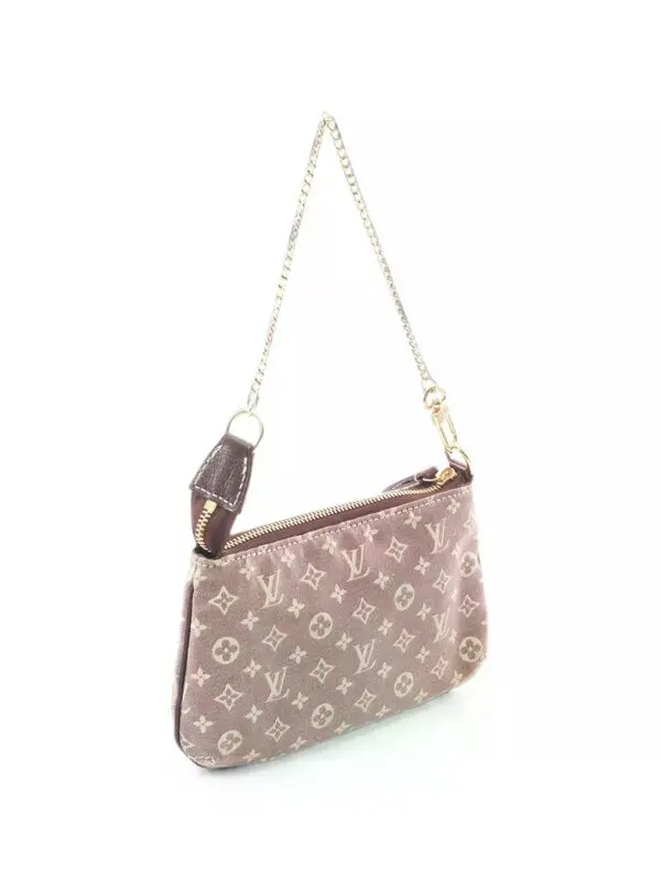 LOUIS VUITTON 2010 Mini Pochette Monogram Idylle Sepia Shoulder Bag