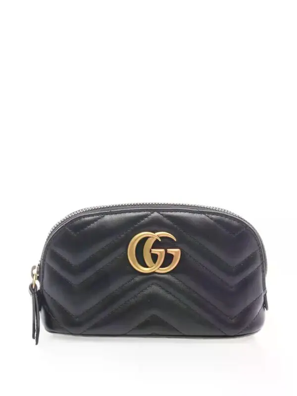Gucci 2010s Gg Marmont Quilted Makeup Bag