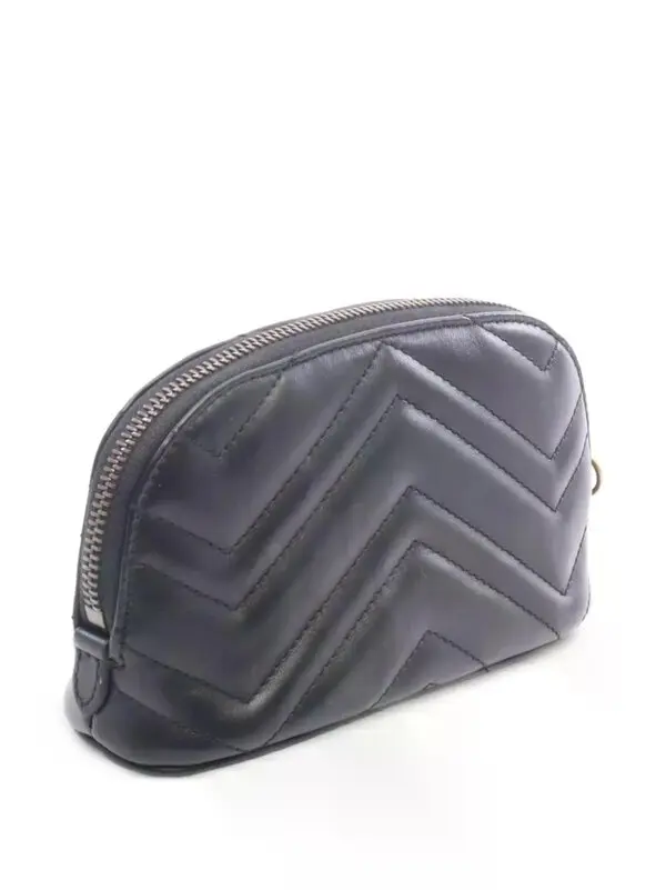 Gucci Gg Marmont Quilted Leather Makeup Bag