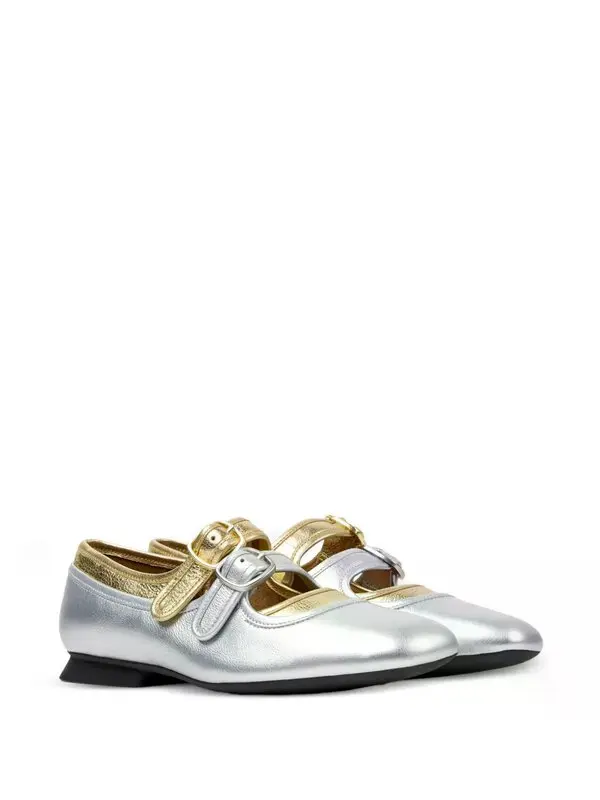 Camper Casi Myra Ballet Flats With Double Buckle Fastening