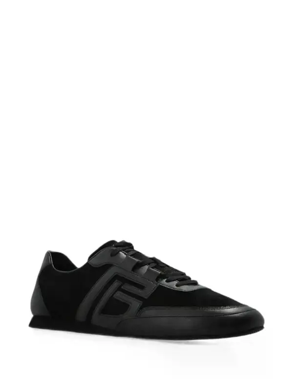 Balmain Logo-patch Leather Sneakers