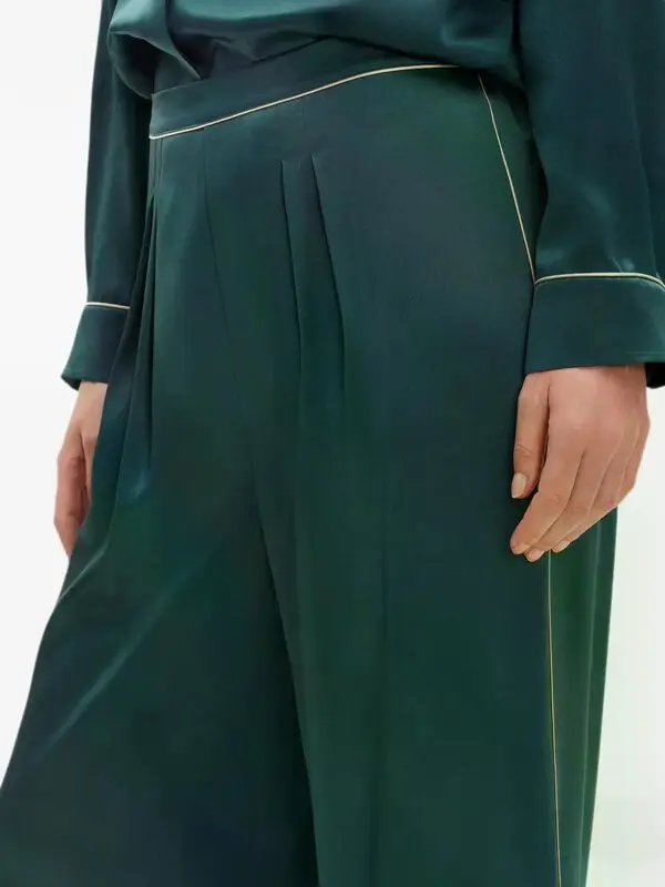 ERES Silk Satin Wide Leg Trousers