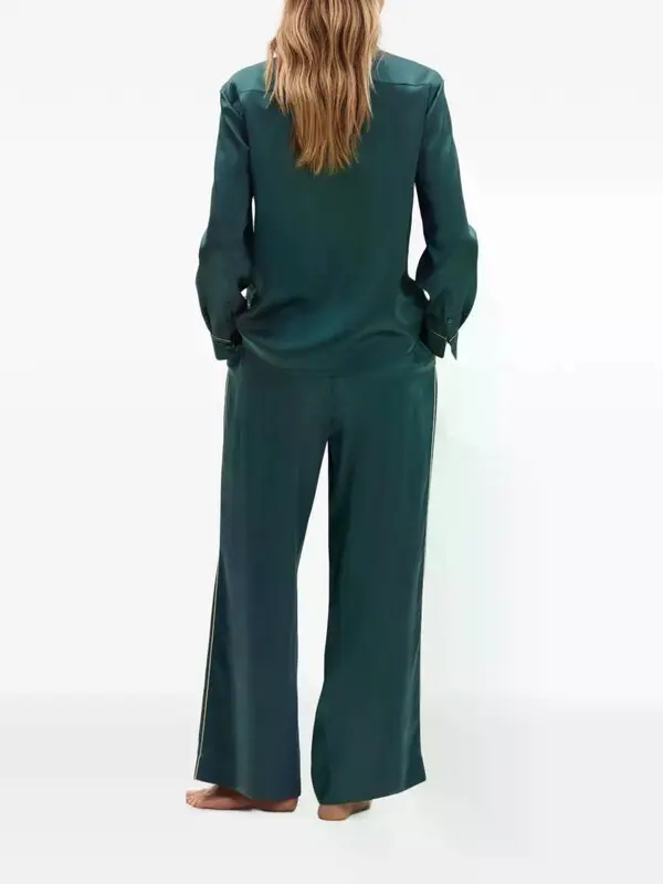 ERES Silk Satin Wide Leg Trousers