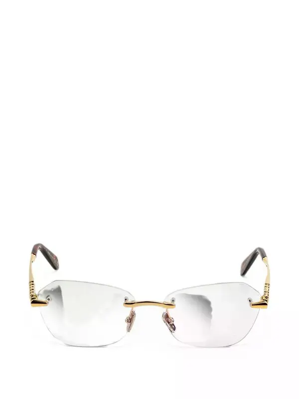 BVLGARI Serpenti Geometric-frame Glasses
