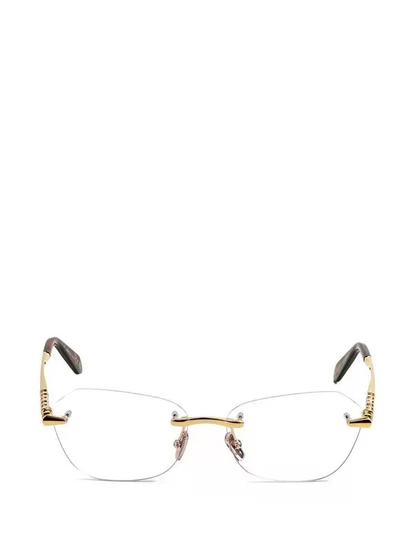 BVLGARI Serpenti Geometric-frame Eyeglasses