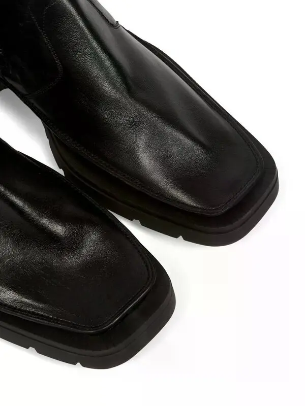 MAISON MARGIELA Square Toe Zip Up Ankle Boots