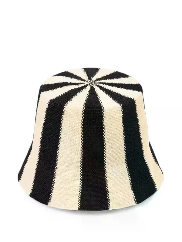 ERES Striped Bucket Hat - Black