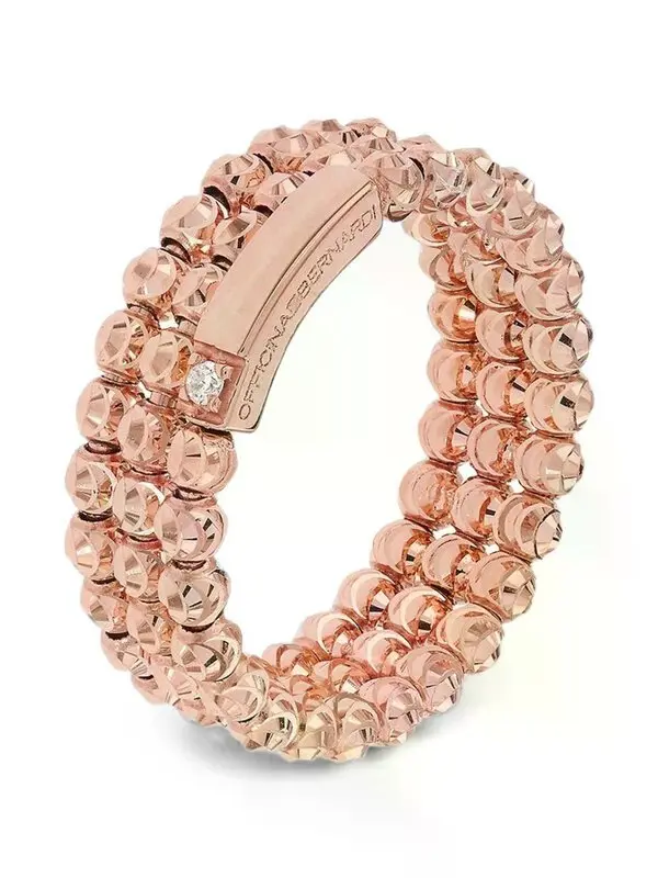 OFFICINA BERNARDI Moon Three-row Diamond Ring