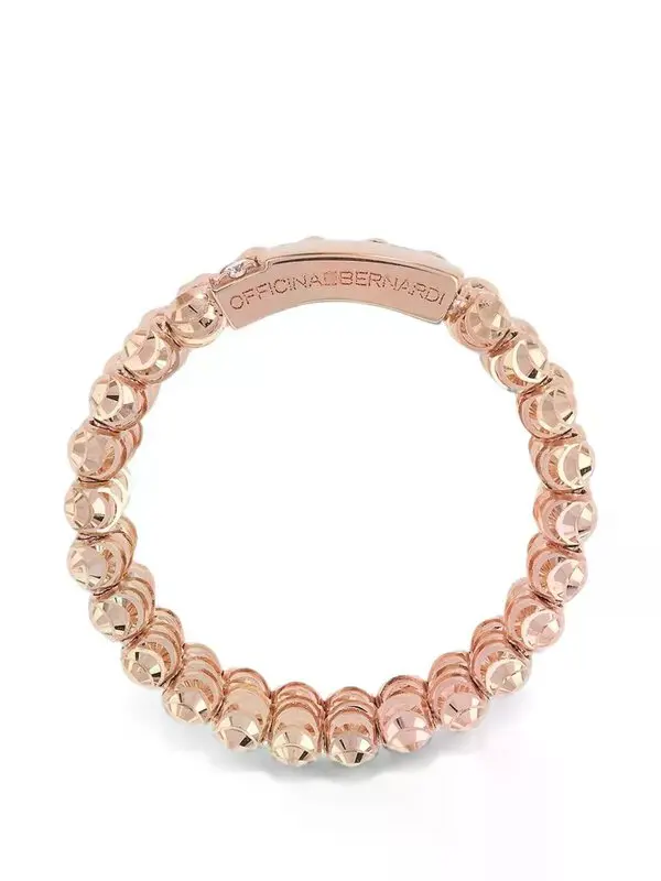 OFFICINA BERNARDI Moon Three-row Diamond Ring