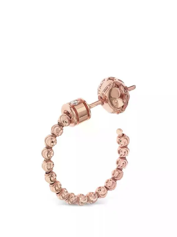 OFFICINA BERNARDI Small Hoop Earrings With Diamonds