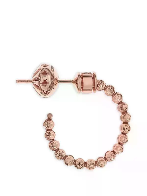 OFFICINA BERNARDI Small Hoop Earrings With Diamonds