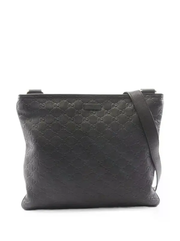 Gucci 2000s Guccissima Messenger Bag - Brown
