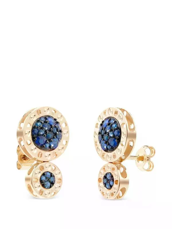 OFFICINA BERNARDI Senzatempo Essence Sapphire Drop Earrings - Gold