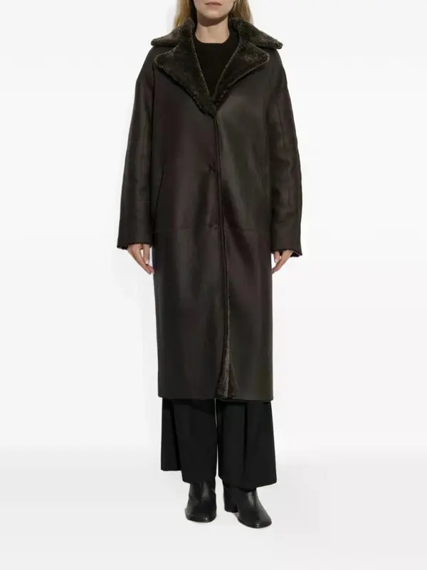 ARMA Ines Reversible Shearling Coat - Brown