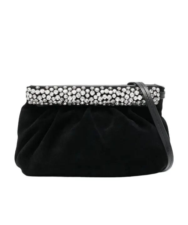 Isabel Marant Étoile Luzes Mini Bag In Suede - Black