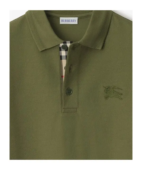 Burberry Ekd Embroidered Short Sleeved Polo Shirt