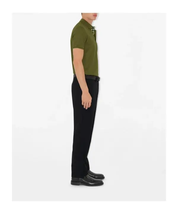 Burberry Ekd Embroidered Short Sleeved Polo Shirt