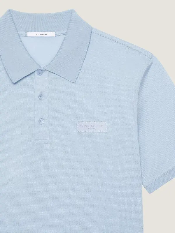 Givenchy Polo In Cotton With Paris Gros Grain
