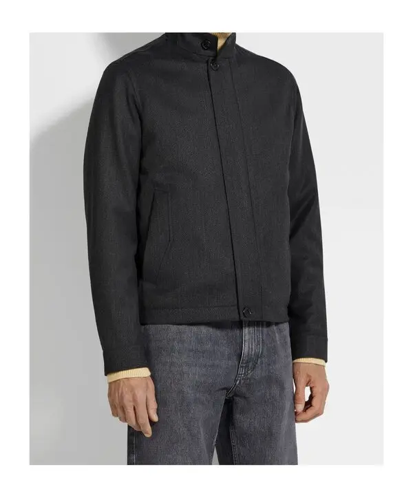 Zegna High-neck Wool Jacket