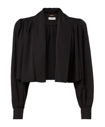 Chloé Gathered Cropped Faille Jacket