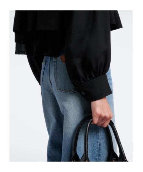 Chloé Gathered Cropped Faille Jacket