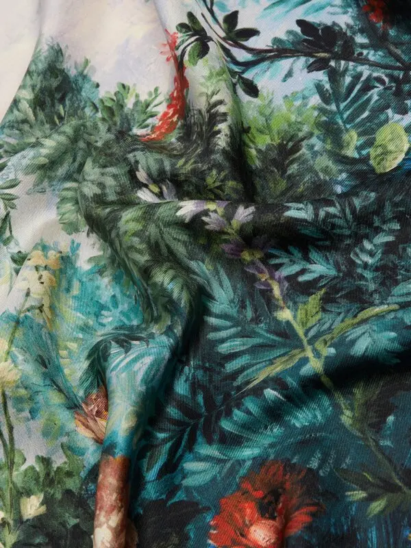 Max Mara Printed Silk Foulard