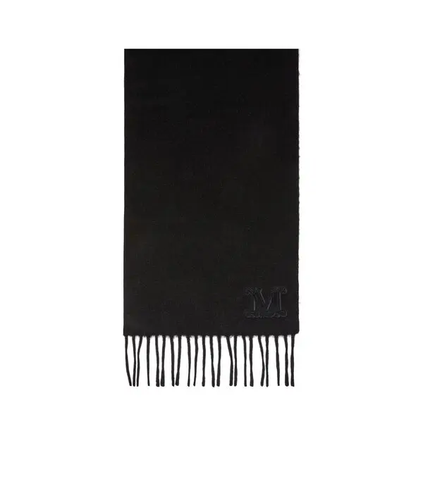 Max Mara Monogram-embroidered Camel Stole