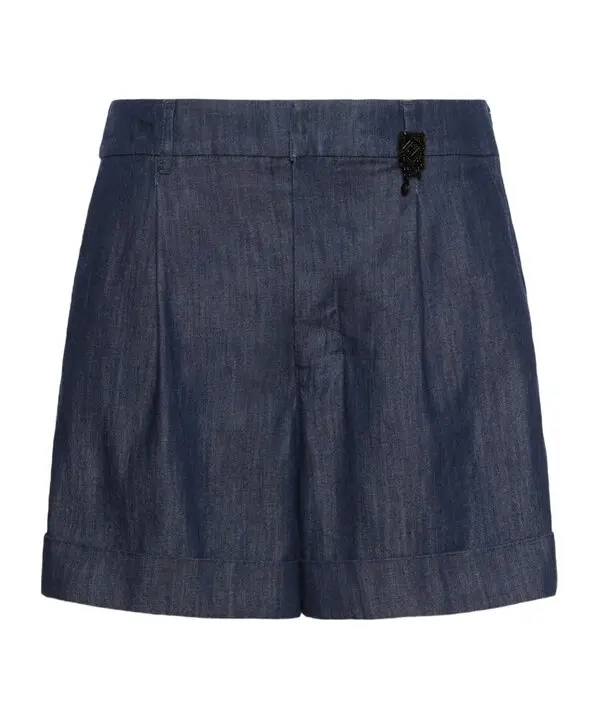 Max Mara Cotton Denim Shorts - Midnight Blue