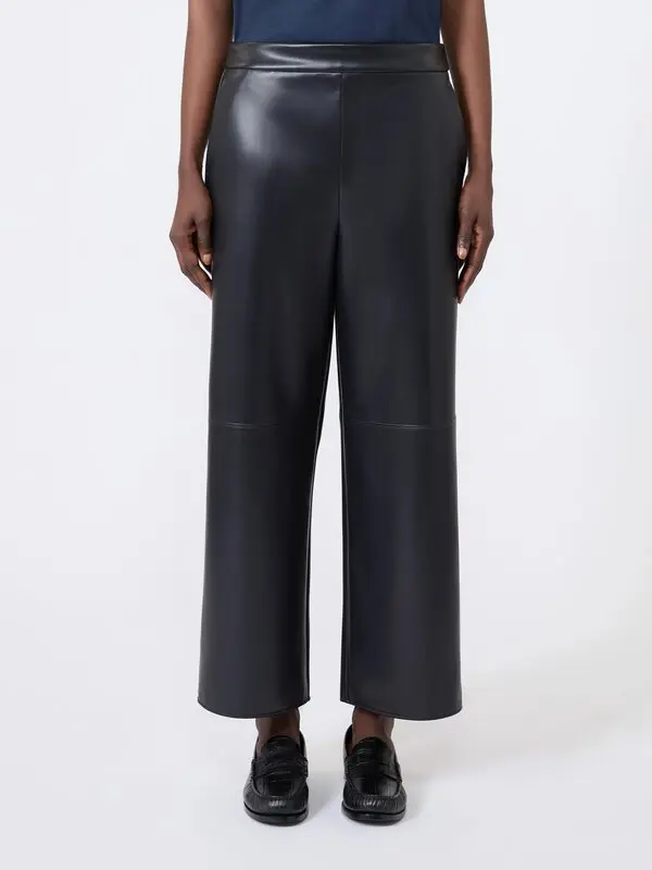 Max Mara Leather-style Straight Leg Pants