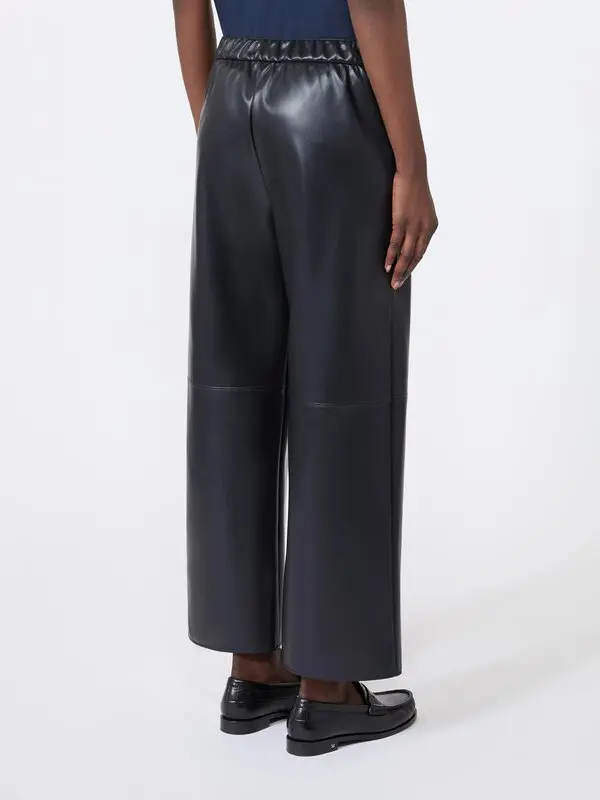 Max Mara Leather-style Straight Leg Pants