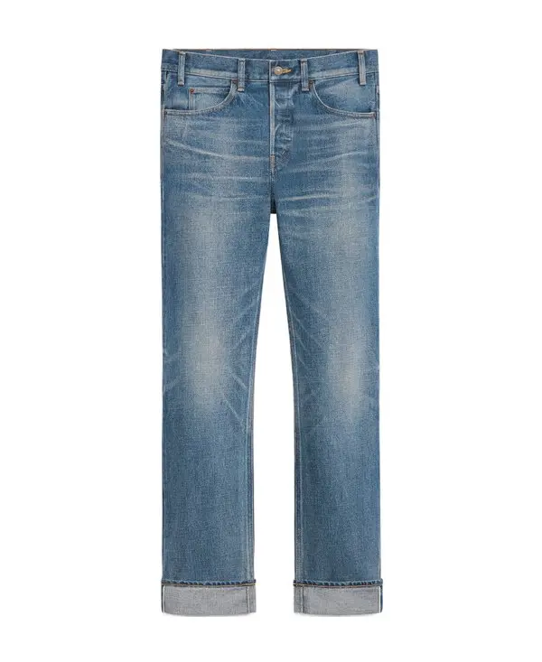 Celine Boyfriend Jeans In Union Wash Denim