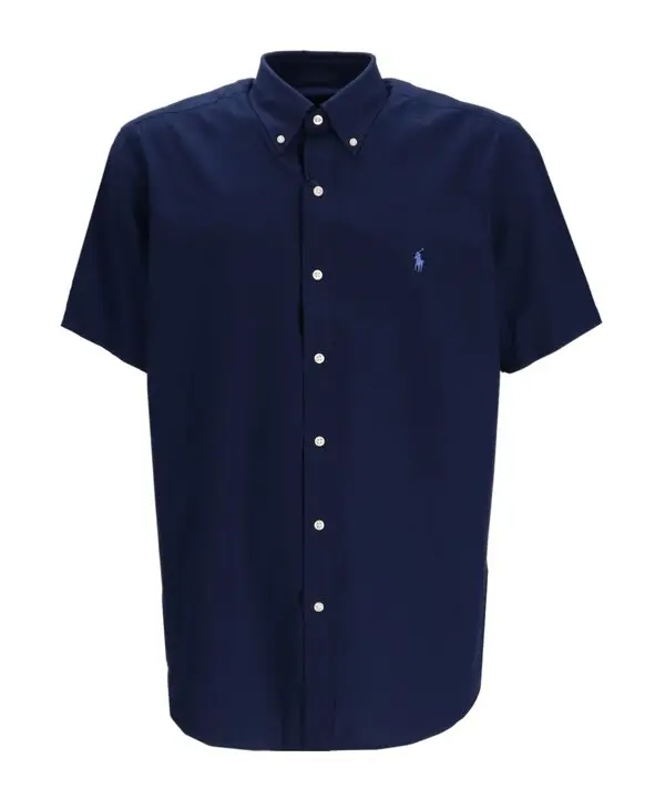 Polo Ralph Lauren Logo-embroidered Short-sleeve Shirt - Black