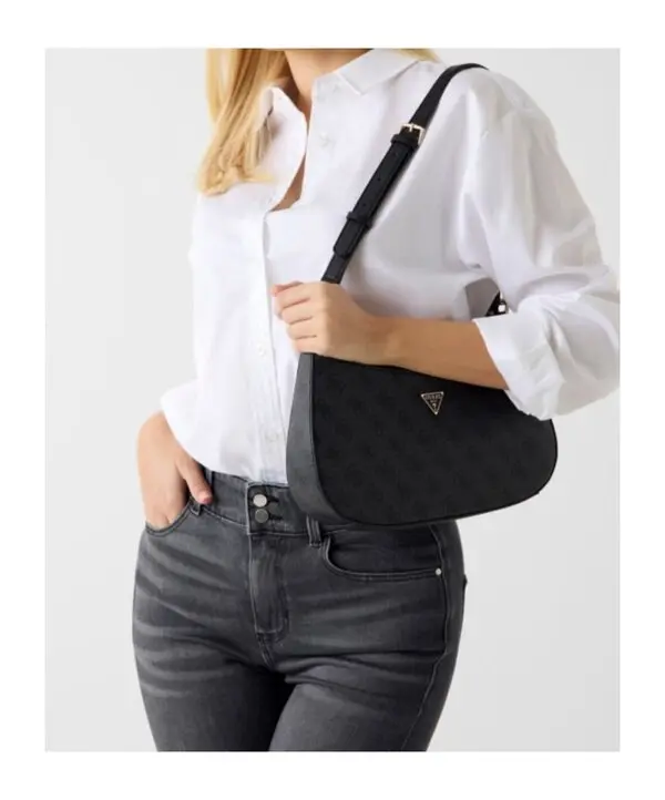 Guess Noelle 4g Curved Shoulder Bag