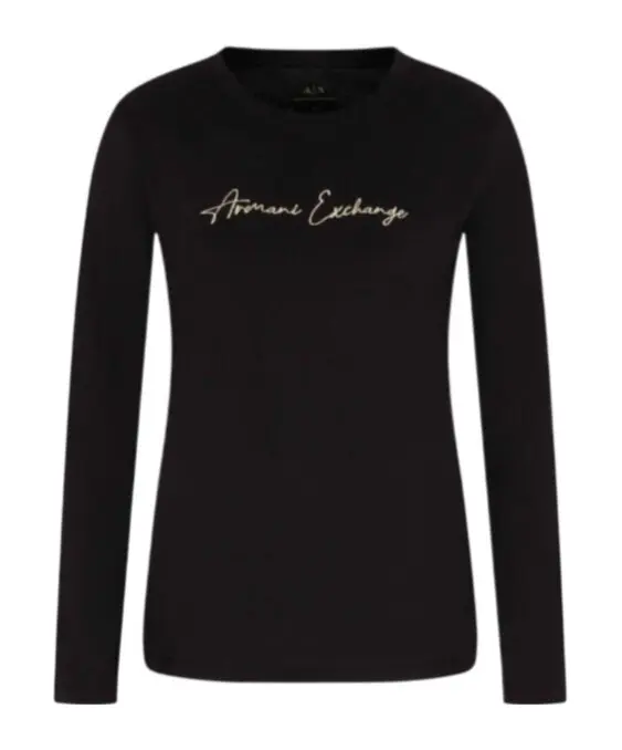 Armani Exchange Round-neck T-shirt - Black