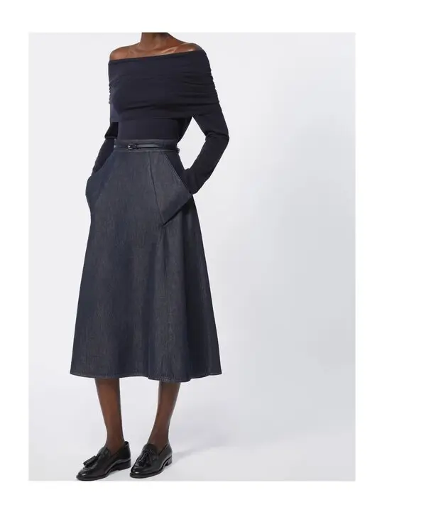 Max Mara Visone Midi Skirt
