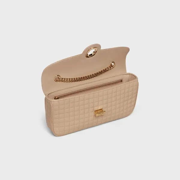 Celine Medium Chain Sulky Bag In Quilted Lambskin