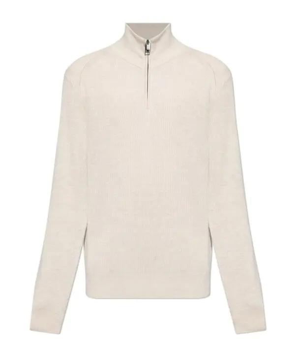 Brioni Long Sleeve Zip Sweater