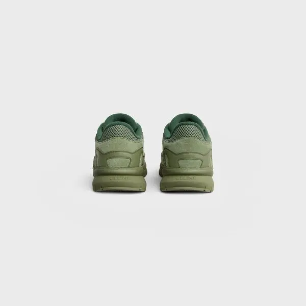Celine Runner Sneaker In Calfskin, Suede Calfskin And Mesh