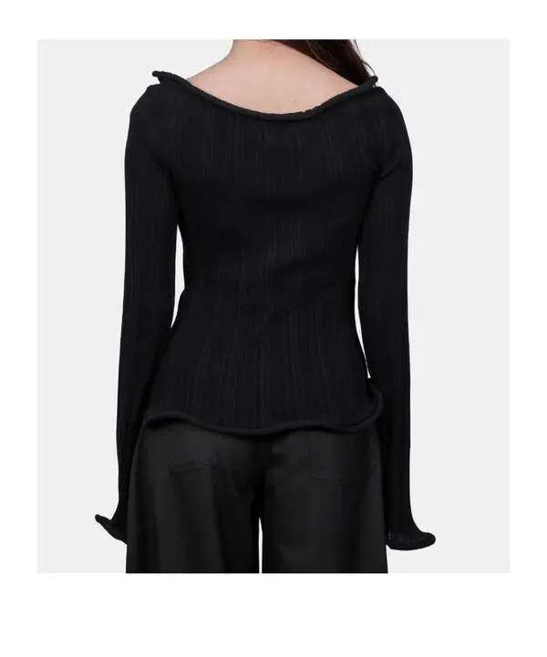 Séfr Giselle Wide Neck Knitted Top