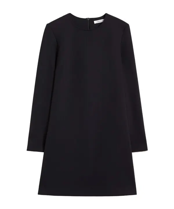 Max Mara Long Sleeve Crewneck Dress - Ultramarine