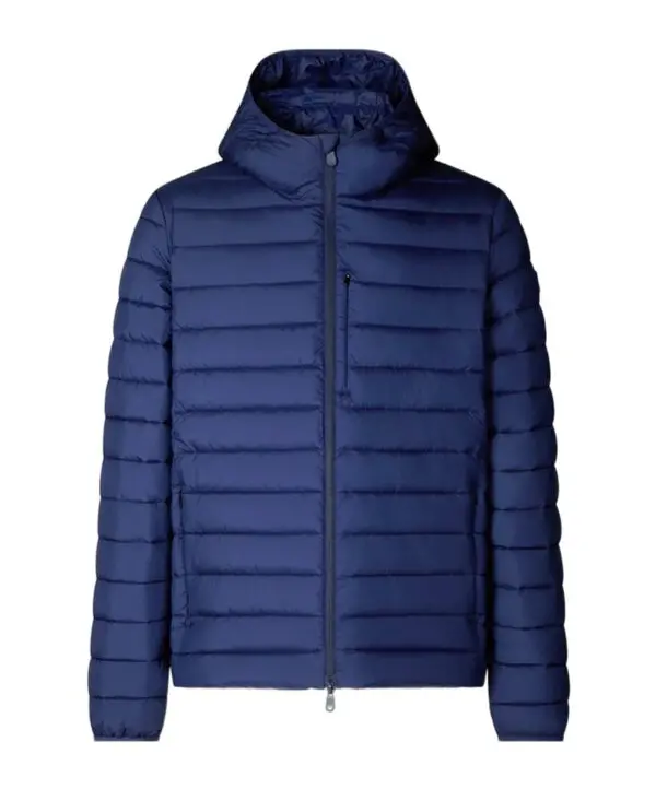SAVE THE DUCK Logo Hooded Puffer Jacket